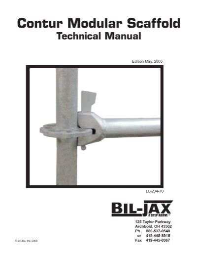 Contur Modular Scaffold Component Identification Bil Jax