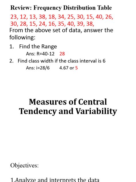 Chapter 5 Measures Of Central Tendency And Variability Pdf Mean Data