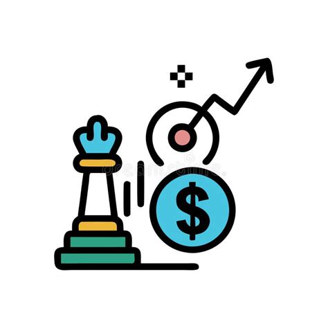 Icon For Developing Effective Investment Strategies Stock Vector