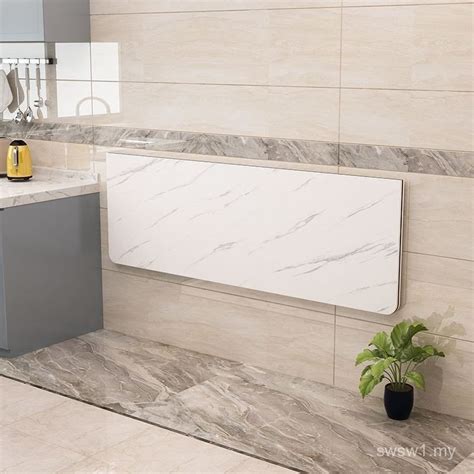 Fixed On The Wall Foldable Side Standing Table Wall Invisible Table Does Not Occupy Location