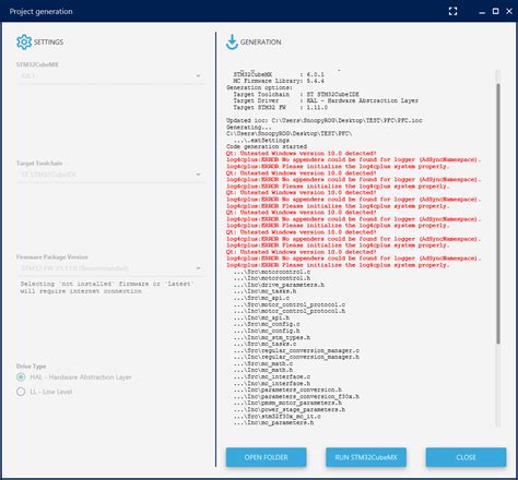 St Mc Worckbench Update Or Generate Get Error Stmicroelectronics Community