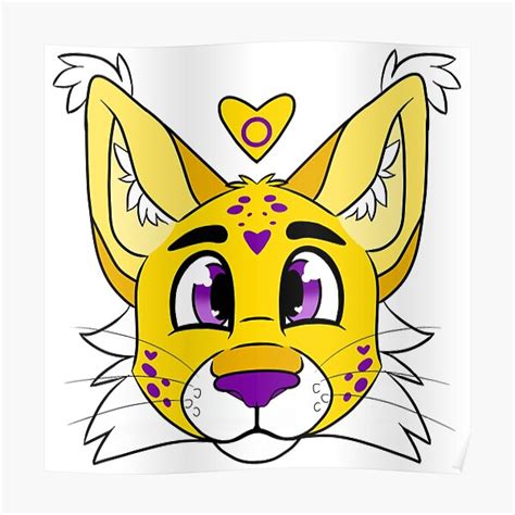 Intersex Pride Lynx Poster For Sale By Edithlynxstudio Redbubble