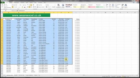 Excel Tips And Tricks Simple Sorting Of Data Youtube