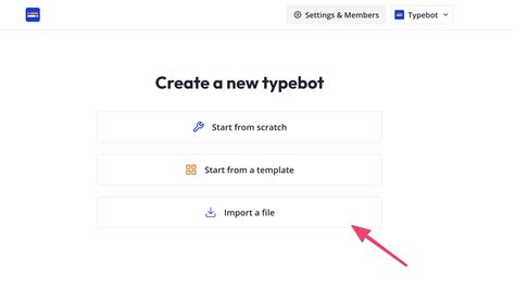 export import a typebot flowdacity docs