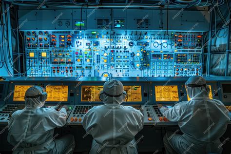 Premium Photo Nuclear Reactor Control Center At The Nuclear Power Plant Monitoring Of The