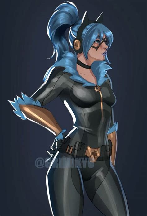 Fortnite Hope X Catwoman Cyberpunk Character Design Hope Drawing Silk Marvel