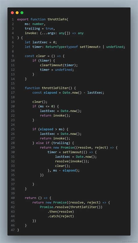 Vueuse 是如何封装函数节流的？vueuse 是如何封装函数节流的，函数节流是高频率执行函数的一种优化方式，另一种方 掘金