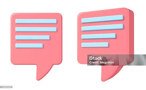 3d 연설 거품 벡터 아이콘 3차원 형태에 대한 스톡 벡터 아트 및 기타 이미지 3차원 형태 문자 풍선 Istock