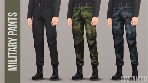 Sims 4 Strangerville Military Pants For Men Simtanico