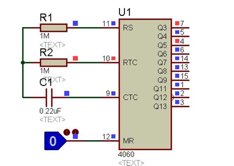 Cd4060 Counter Pinout Working Examples Applications And Datasheet