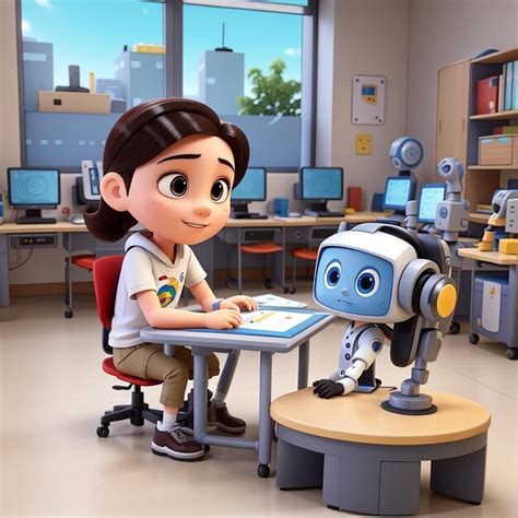 Robotic Language Lab Premium Ai Generated Image