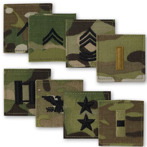 Army Ocp Rank Enlisted And Officer With Hook And Loop Usamm