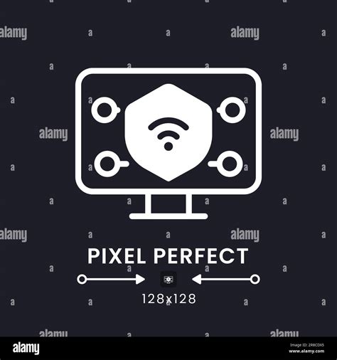 Endpoint Security White Solid Desktop Icon Stock Vector Image And Art Alamy