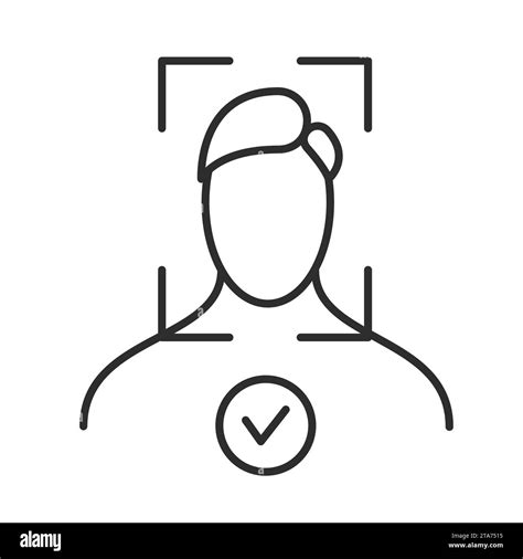 Face Recognition Icon Facial Id Detect And Identification Identity