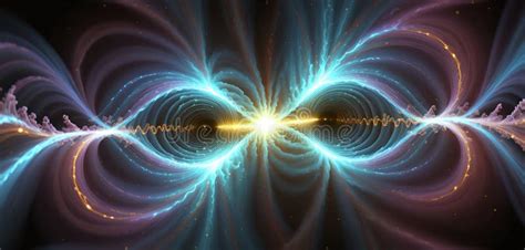 Visualization Of Propagating Colored Electromagnetic Waves Stock Illustration Illustration Of