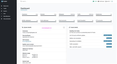 Install Froxlor Server Management Panel On Ubuntu 2204 Computingforgeeks