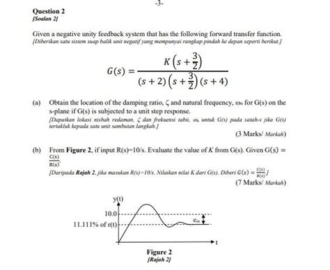 Solved Question Soalan Given A Negative Unity Chegg