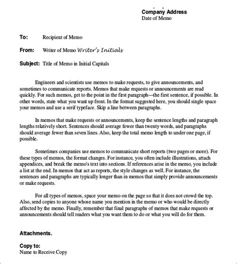 Sample Business Memo Examples