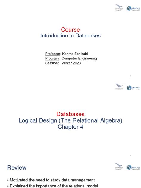 Week2 Lecture Pdf Relational Model Sql
