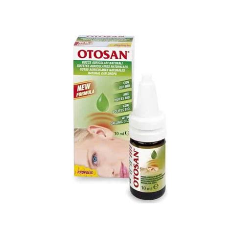 Otosan Капки за грижа за ушите Бадемово и царевично масло Премахване на ушна кал 10 Ml