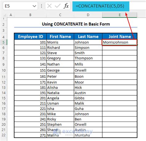 How To Use Concatenate Function In Excel 4 Easy Methods
