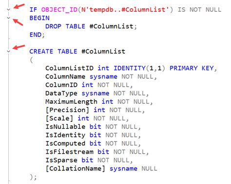 Ssms Tips And Tricks 3 10 Using Code Outlining The Bit Bucket