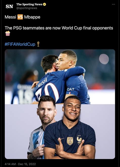 Messi Vs Mbappe Di Final Neymar Dan Ronaldo Disenggol Meme