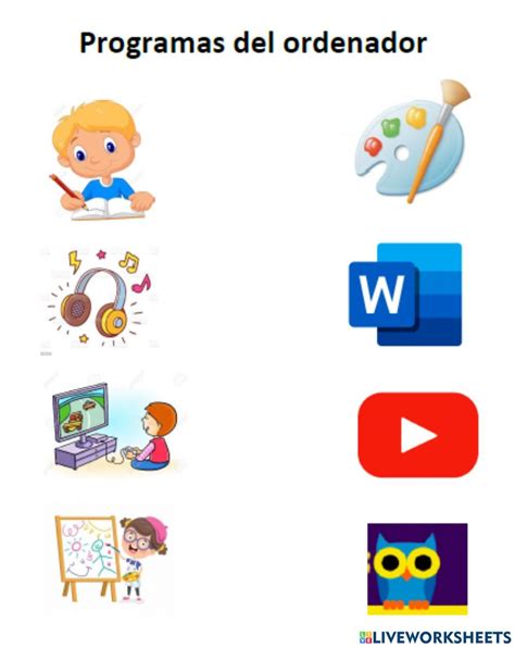 Ficha Online De Programas Para Preescolar Puedes Hacer Los Ejercicios Online O Descargar La