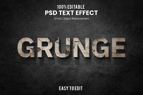 Premium PSD GrungeText Effect