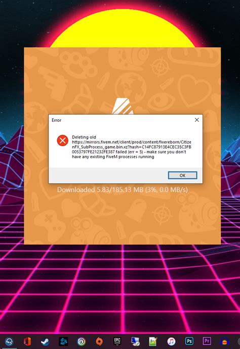 I Have A Error When I Started Fivem Fivem Client Support Cfxre
