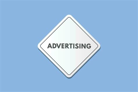 Advertising Text Button Advertising Sign Icon Label Sticker Web