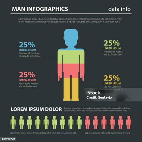 마케팅 사회 포커스 그룹 평면 스타일 Infographics 추상 개념 템플릿 사람 아이콘 모양 남성 데이터 정보 그래픽