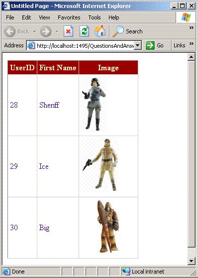 displaying images in a gridview