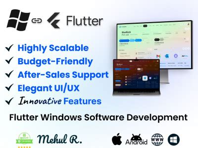 Windows Software Development In Flutter Dart Nodejs Windows Android IOS Upwork