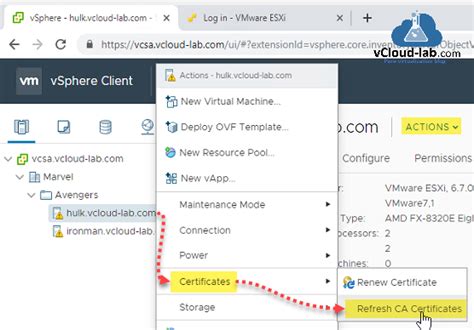 How To Import Default Vcenter Server Appliance Vmca Root Certificate And Refresh Ca Certificate