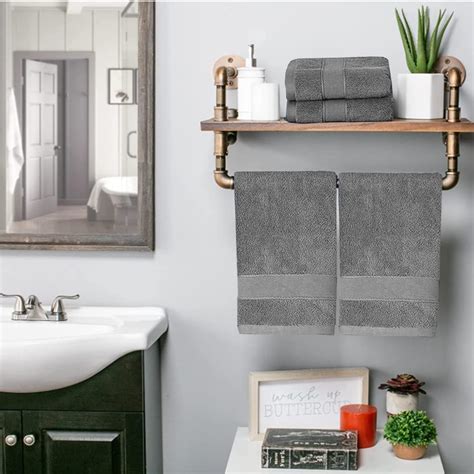 Ruibolu Hand Towels For Bathroom Cotton Ultra Soft Highly