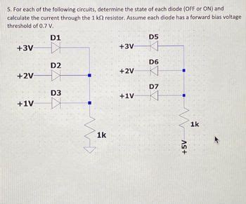 Answered 5 For Each Of The Following Circuits Bartleby