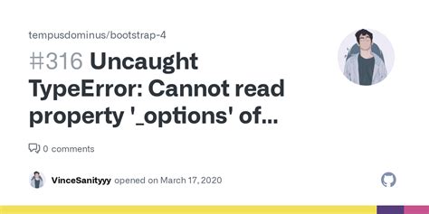 Uncaught Typeerror Cannot Read Property Options Of Undefined