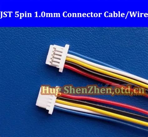 Free Shipping Micro JST SH 1 0mm Pitch 5 Pin Female Connector With Wire100mm 5pin Jst Connector