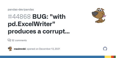 Bug With Pdexcelwriter Produces A Corrupt Excel File In Case Of Xlsm Extension · Issue