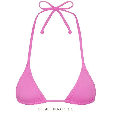 Skims Swim Micro Triangle Bikini Top In Color Taffy Depop