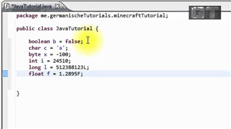 Java Programmierung Episode 2 Variablen And Operatoren [ger] [hd] Youtube