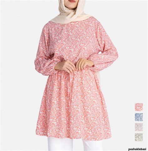 مدل مانتو دخترانه با پارچه نخی گلدار