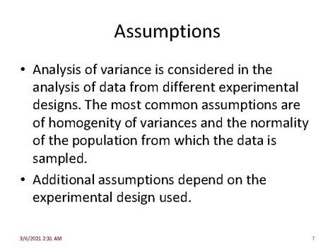 Analysis Of Variance Analysis Of Variance Lecture 16