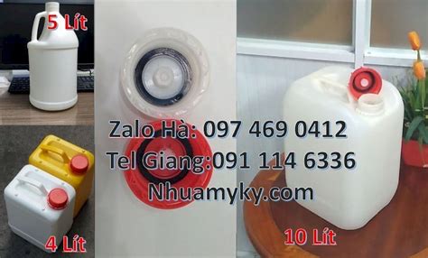 Can L Có Nắp Thoát Khí Đựng Sữa Tươi Can Dẹp L Đựng Hóa Chất Can Nhựa L Đựng Dung Môi Can