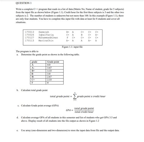 Question 1 Write A Complete C Program That Reads In