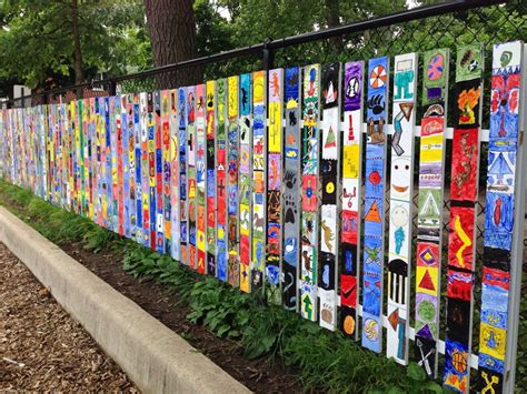 Fence Art 25 Pieces Of Art Using A Backyard Fence As The Canvas Artofit