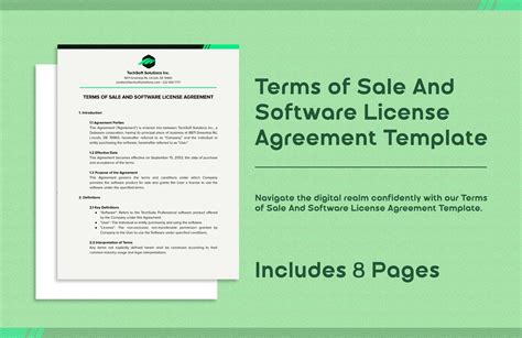 Software Agreement Templates In Pdf Download
