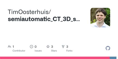 Github Timoosterhuissemiautomaticct3dsurfacemeshsegmentation