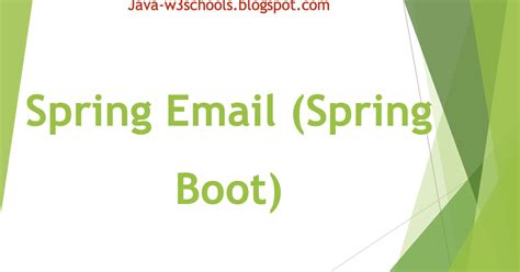 Beginners Guide To Spring Email Spring Boot